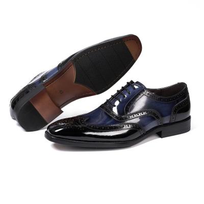 China Lace-up Mens Dress Shoes Rubber Outsole Comfortable Durable Design Suitable for Office Business Meetings and Formal Events for sale
