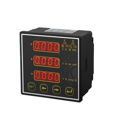 China Hot-sale cheap new design RE series 96*96mm Three Phase LED Multi-function Power Meter for sale