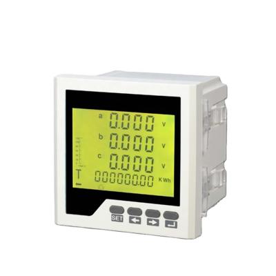 China 80*80 LCD Display AC 0-600V Digital Voltmeter Three Phase Voltage meter for sale