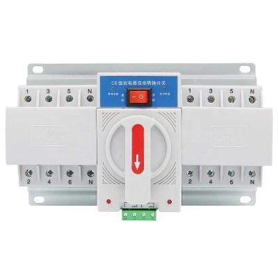 China 220V 2P/3P/4P 63A Single Phase Dual Power Automatic Transfer Switch for sale