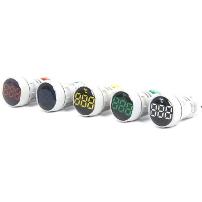 China 22mm Round Temperature  Indicator Light meter with crystal cover for sale