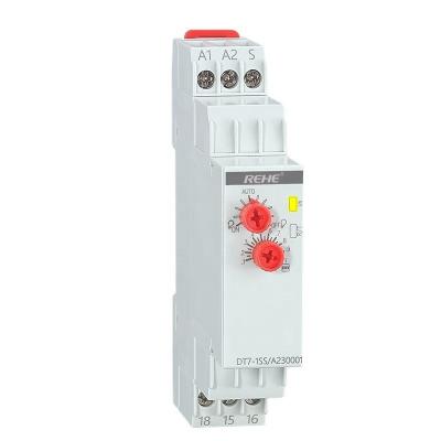 China DT7-1SS Din Rail Delay OFF Programmable Staircase Switch with Signalling before Switch off AC 230V Relay for sale