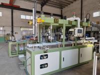 China 3 Head Full Automatic Grinding Machine for High Speed Melamine Dinnerware Polishing for sale