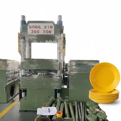 China 300T Hydraulic Refurbished Melamine Press Machine 700x800mm Table for Dinnerware Production for sale
