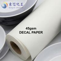 China 45gsm Melamine Decal Paper Heat Resistant Scratch Proof Eco Friendly 889x1194mm for sale