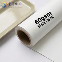 China 60gsm Heavyweight Melamine Decal Paper High Opacity for Black Melamine Tableware for sale