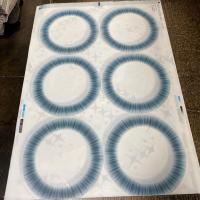 China Custom Melamine Resin Decal Paper 40gsm Wear Resistant Melamine Foil for Tableware for sale