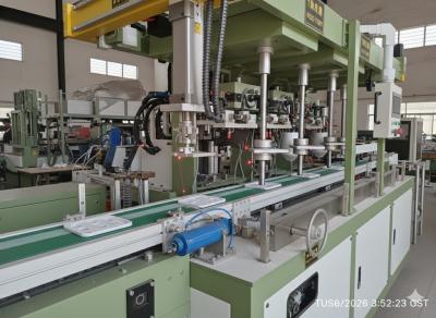 China Servo Automatic Melamine Tableware Grinding Machine 600-840 Pcs/Hr PLC Touch Screen for sale