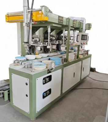 China Automatic Melamine Tableware Edge Grinding Machine 380V 220V High Efficiency 600-800 Pcs Per Hour for sale