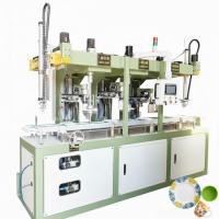 China Automatic Melamine Tableware Edge Grinding Machine Dual Station 600-800 Pcs Per Hour for sale