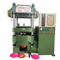China 300 Ton Fully Automatic Melamine Crockery Hydraulic Press Machine PLC Control 700x800mm Table for sale