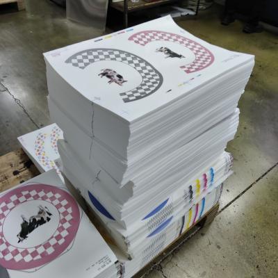 China Custom Pattern Melamine Decal Paper 40gsm High Fade Resistance for Tableware Decoration for sale