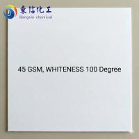 China 100 Degree Whiteness Melamine Decal Paper 45Gsm for White Melamine Plate Transfer for sale