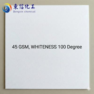 China 100 Degree Whiteness Melamine Decal Paper 45Gsm for White Melamine Plate Transfer for sale
