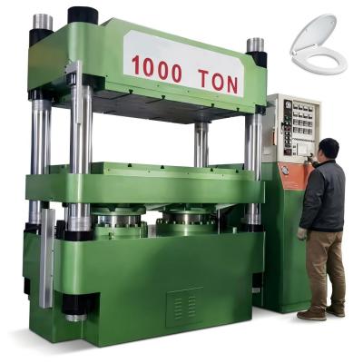 China 1000 Ton Industrial Melamine Hot Press Machine 1600x2400mm Table Hydraulic Press for sale