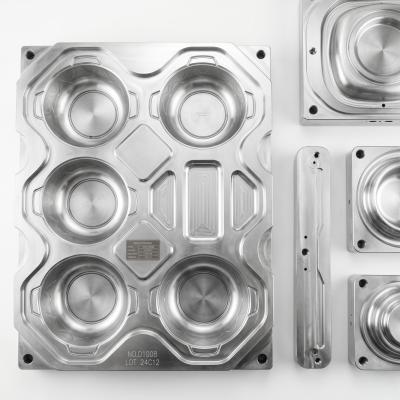 China Compression Molding Melamine Mold P20 718 Steel Matte Finish Industrial Dinnerware Production for sale