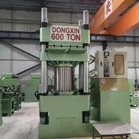 China 600 Ton Hydraulic Press Machine PLC Control 750x860mm Table Melamine Moulding for sale