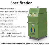 China Industrial Melamine Preheating Machine 27.12MHz High Frequency Heating 1200-6000g Batch for Tableware for sale