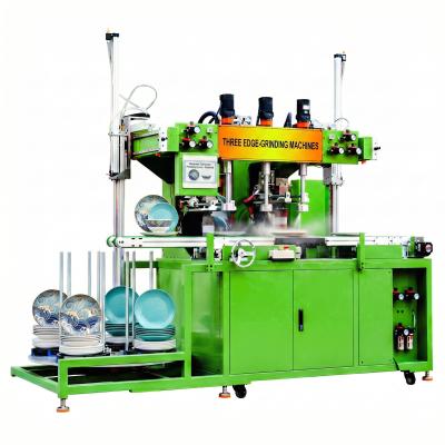 China Automatic Edge Grinding Machine 11KW 2800 RPM 90L Coolant Cylinder for Melamine Dinnerware for sale