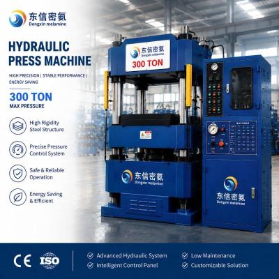 China Dongxin H001 450mm Cylinder Hydraulic Melamine Press Machine 200-1000 Tons for sale