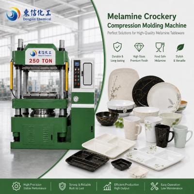 China Industrial Grade Automatic Melamine Crockery Machine 200T-600T PLC Control 220V 380V for sale