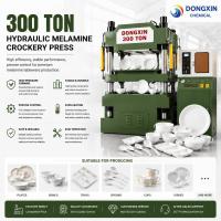 China Melamine Tableware Hydraulic Press Machine 300 Ton 700x800mm Table Size for Plates Bowls Trays for sale