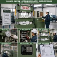 China Melamine Tableware Hydraulic Press Machine 300 Ton 700x800mm Table Size for Plates Bowls Trays for sale