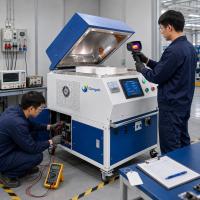 China 3-stage Voltage Switching Melamine Preheating Machine with Stainless Steel Material and 0-300°C Temperature Range for sale