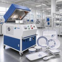 China Stainless Steel Melamine Preheating Machine with 3-stage Voltage Switching and 110℃ Preheating Within 60 Seconds for sale