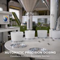 China Precision Melamine Powder Weighing Machine with Touchscreen and Rotary Cup Table for sale