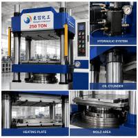 China 400T High Speed Melamine Ware Press Machine Precision Control Double Color Hydraulic 700x800mm for sale