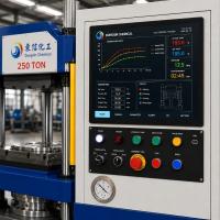 China 400T High Speed Melamine Ware Press Machine Precision Control Double Color Hydraulic 700x800mm for sale
