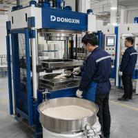China Precise‑Temperature Auto‑Cycle Melamine Press Machine | Hydraulic Molding Equipment for sale