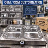 China Two-Cavity Melamine Compartment Tray Mold for Compression Molding with Customized Layout and P20 / 718 Steel Construction for sale
