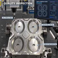 China Four Cavity Melamine Oval Plate Mold with Customized Size and P20 / 718 Steel for Compression Molding for sale
