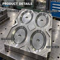 China Four Cavity Melamine Oval Plate Mold with Customized Size and P20 / 718 Steel for Compression Molding for sale