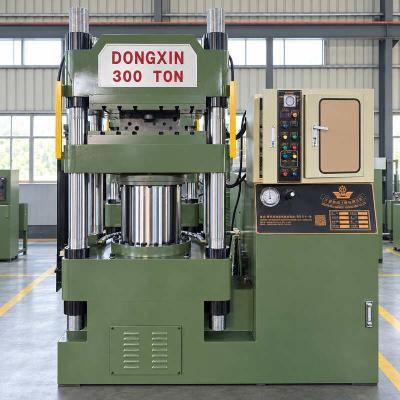 China 300T PLC Hydraulic Melamine Press Machine with 700 × 800 mm Table for Tableware Compression Molding for sale
