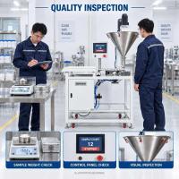 China Precision Automatic Weighing Machine with PLC Touchscreen Control for Melamine Powder Batching (±0.1g–±1.0g Accuracy, 10–5000g Range) for sale
