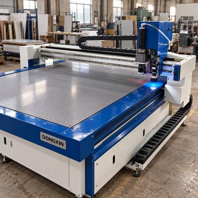 China Automatic CNC Melamine Decal Paper Cutting Machine with Optical Positioning and Custom Contour Cutting for sale