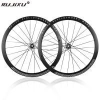 China RUJIXU DXTX 38 700C Disc Brake Road Bicycle Wheelset - 38mm Rim Height, 2151g Weight, HG 7-12 Speed Compatible for sale