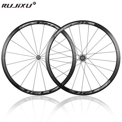 China JIELEI 30mm Height 700c Disc Brake Wheelset - 1627g Aluminum Alloy Road Bike Wheels with 18mm Width for sale