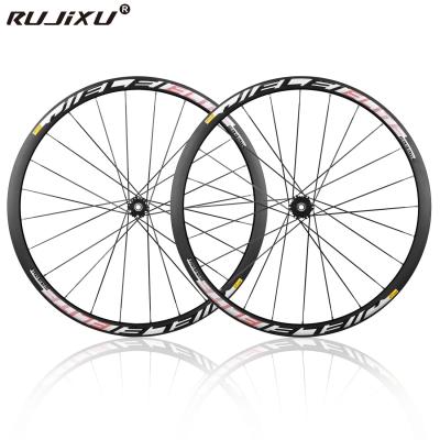 China JIELEI 30mm Disc Brake Road Bike Wheelset - 1780g Aluminum Alloy with Carbon Fiber Hub for 700C Bicycles for sale