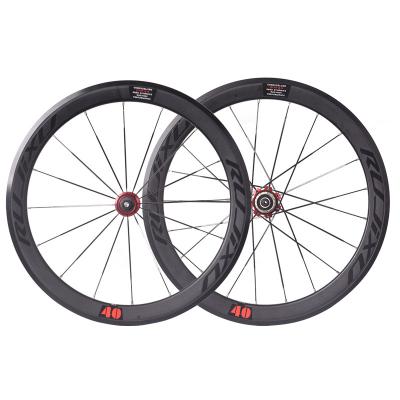 China RUJIXU PRO S40 20 Inch Double Wall Bike Wheelset 406 V-Brake 11 Speed Road Bike Wheels 660g Front 840g Rear for sale