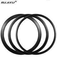 China RUJIXU Aluminum Alloy Road Bike Wheel Rim 700C V-Brake 30/40/50mm Depth 450-750g Weight for sale