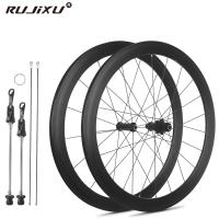 China 700C Road Bike Wheelset 30/40/50mm V-Brake Aluminum Alloy Clincher Rim 16-24H 1785-2240g for sale