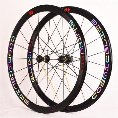 China 700C V Brake Bicycle Wheelset 40mm Aluminum Alloy Rim 18/21H for Road Bike for sale