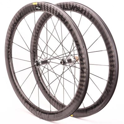 China RUJIXU DTXT-8.0-C5 700C Carbon Fiber Road Bike Wheelset 38/50mm V Brake for sale
