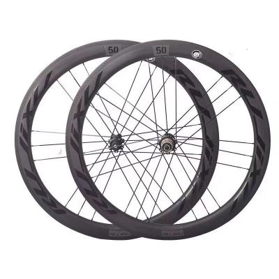 China RUJIXU G3 Carbon Toray T800 700C Road Bike Wheelset 50mm V-Brake Clincher Black Matte for sale