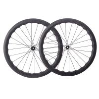 China RUJIXU Carbon Fiber UD Matte Disc Brake Wheel Set 700C 1650g for Road Racing Bicycles for sale