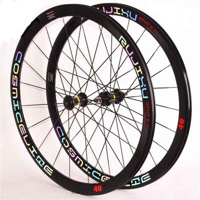 China 700c Straight Pull Hub Single Speed Wheelset with 970g Front Weight and Clincher Rim for Cycling Training for sale
